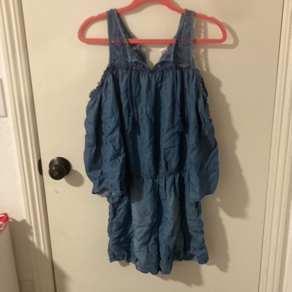 Justice | Bottoms | Justice Blue Romper | Poshmark